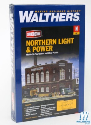 NEW Walthers Northern Light & Power Powerhouse Kit N Scale Train FREE ...