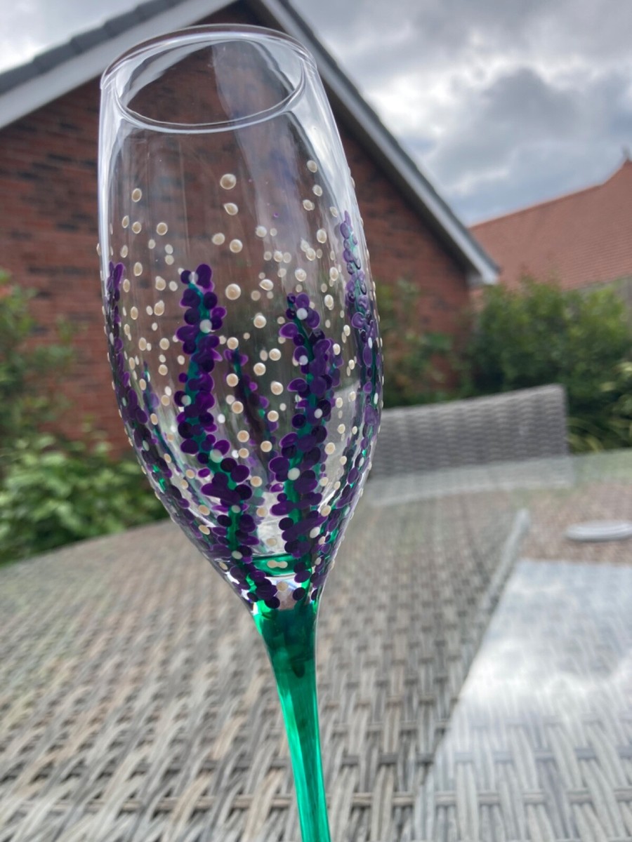 Decorated Champagne Glass Craft Pin By V V On Glass Craft | Hand