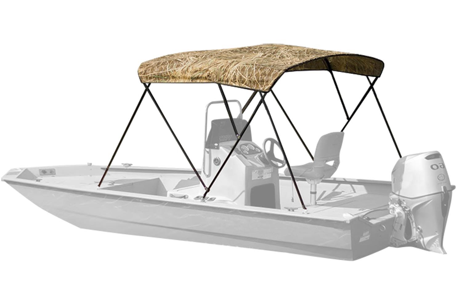 CAMO BOAT BIMINI TOP 3 BOW ROUND TUBE 54"-60"W X 54"H X 6'L SHADOW ...
