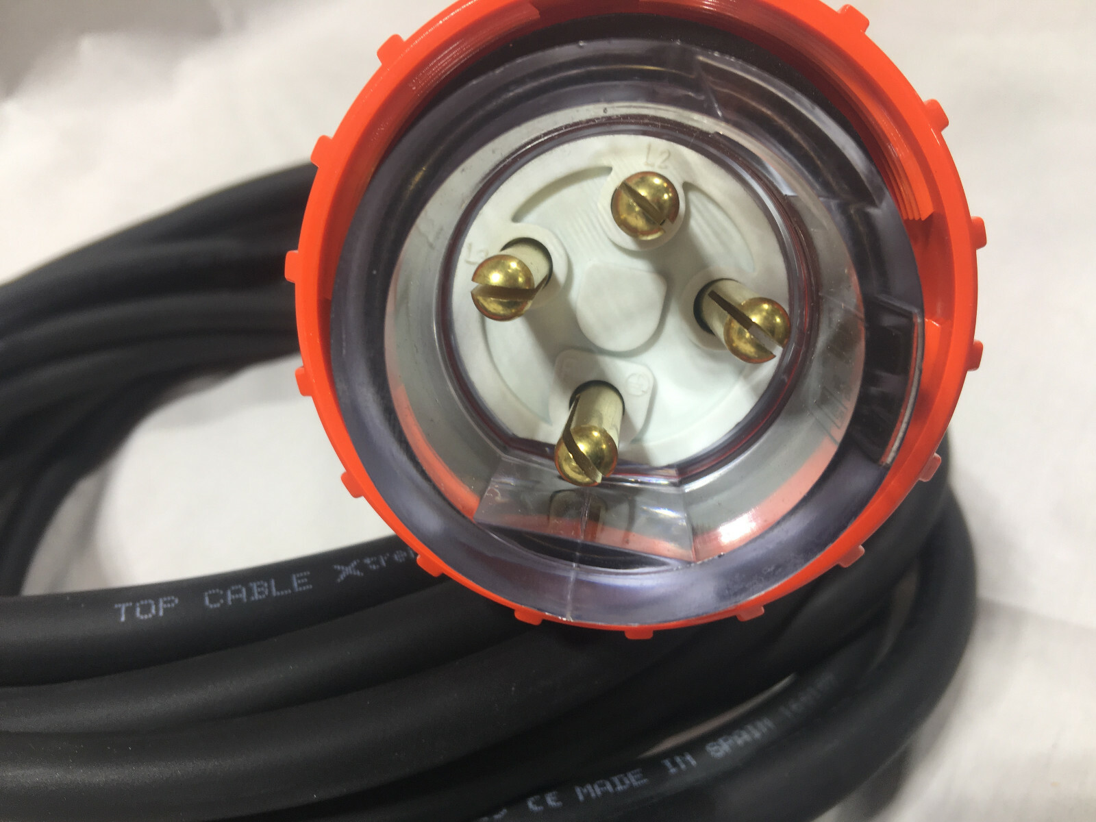 20 Amp 20m 4 pin Standard Extension Lead, 3 Phase 415V 20A Plug Socket ...