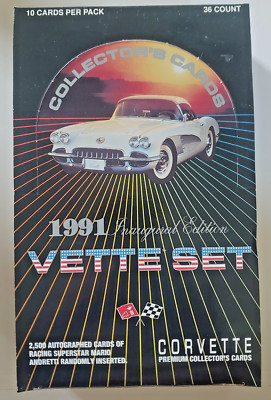 Corvette 1991 VETTE SET Cards Inaugural Edition Factory Sealed Box (36 ...