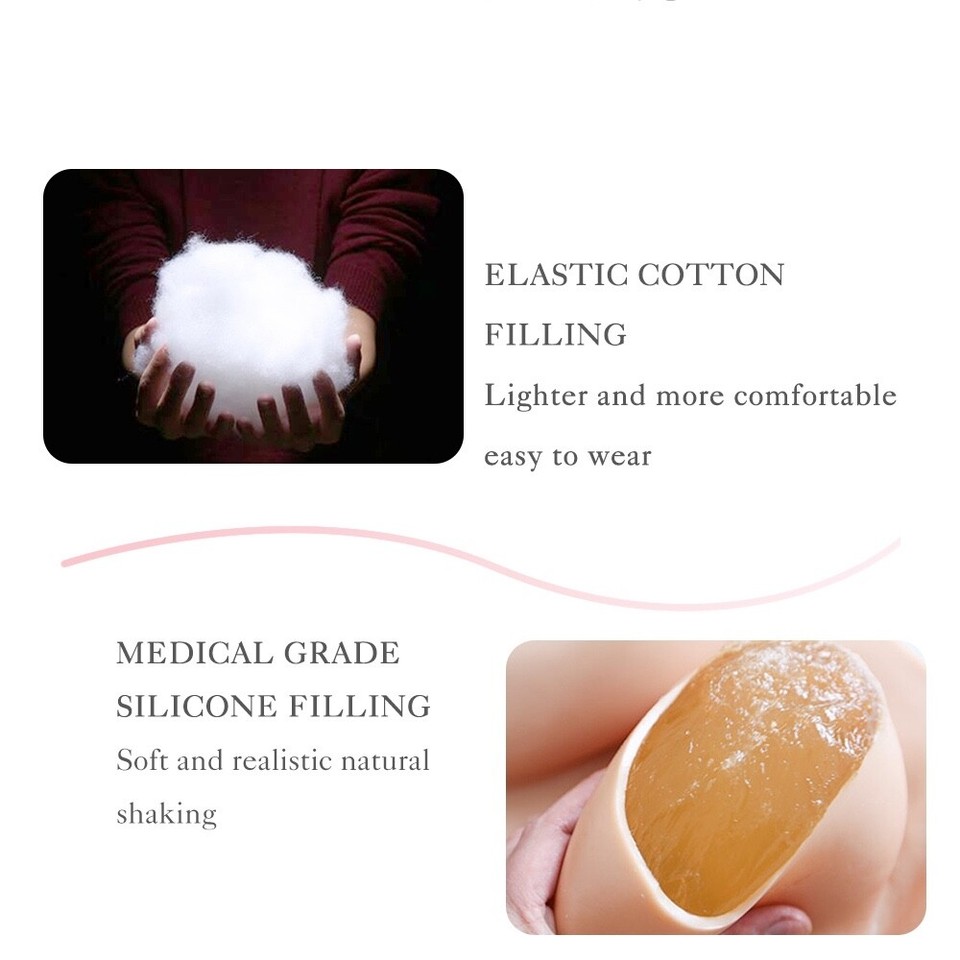 Silicone Breast Forms Boobs B-H Cup Breast plates for Crossdresser Drag ...