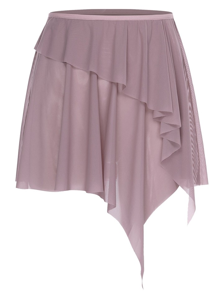 Womens Dress Modern Dancewear Practice Skirts Latin Skirt Gymnastics ...