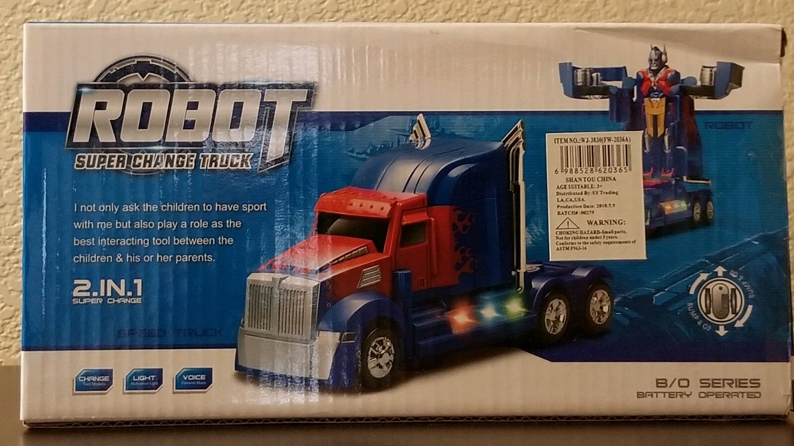 Robot Super Change Truck 2.in.1 Batteries Included for sale online | eBay
