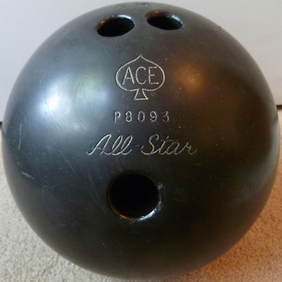 Vintage 16 Lb Ace All-Star Bowling Ball MCM Retro | eBay