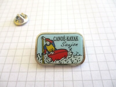 KAYAKING CANOE KAYAK SAUJON RAFTING VINTAGE LAPEL PIN BADGE us29 | eBay
