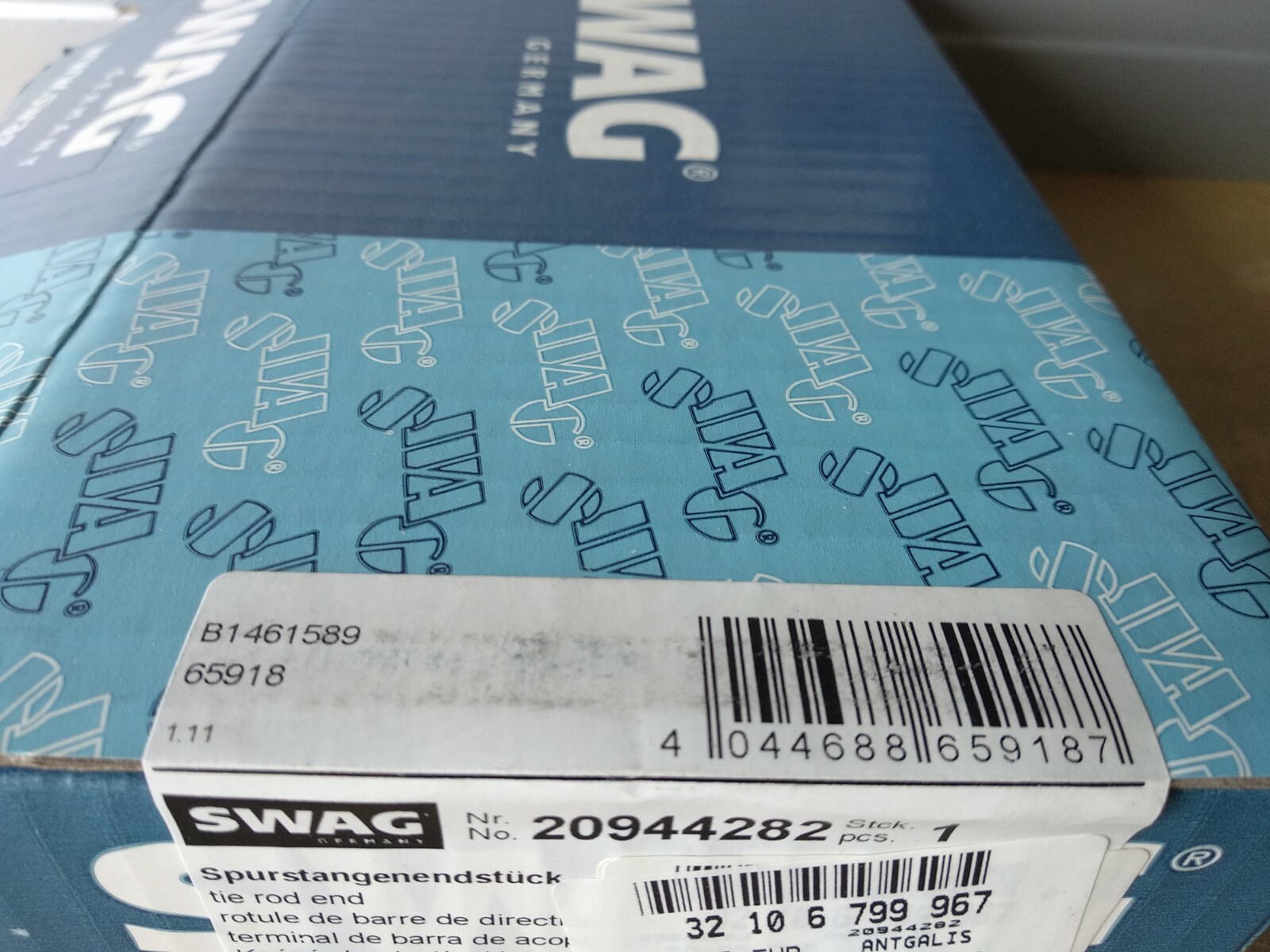 SWAG 20944282 FOR BMW Tie Rod End 32106799967 | eBay