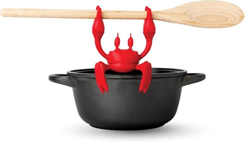 OTOTO Red the Crab Silicone Utensil Rest - Kitchen Gifts, Silicone ...