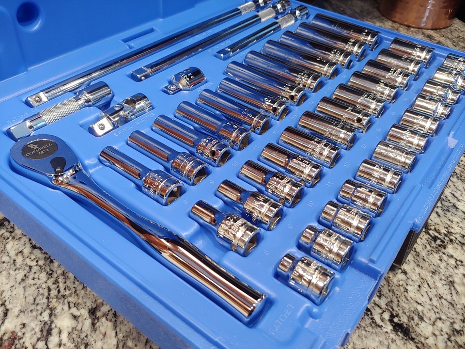 Cornwell Tools 43 Piece 3/8” Drive 6pt. Metric Super Socket Set | eBay
