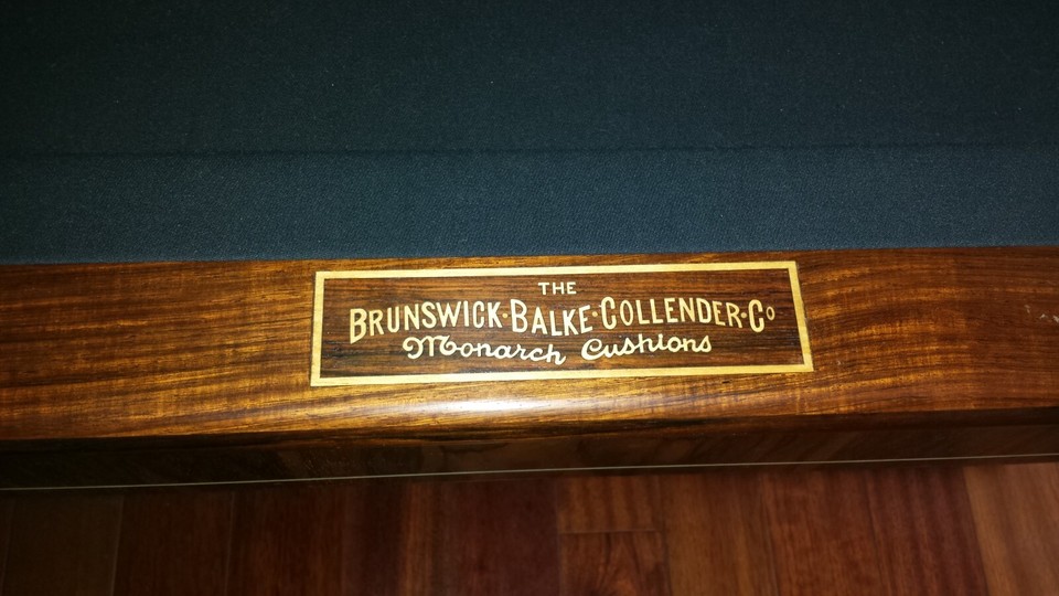 Brunswick-Balke-Collender Pool Table 1920's Kling 5x10 Restored & Rare ...