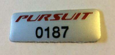 Genuine Ford BA BF Build Number Badge FPV Pursuit 0187 | eBay Australia