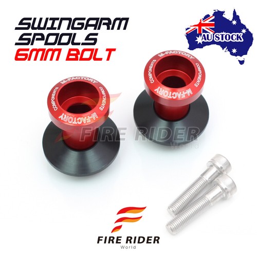 For Yamaha YZF R1M 2019-2020 CNC Red Swingarm Spools 6MM 2pc | eBay