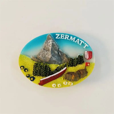 Zermatt Fridge Magnet Refrigerator Sticker Home Decor Resin Switzerland ...