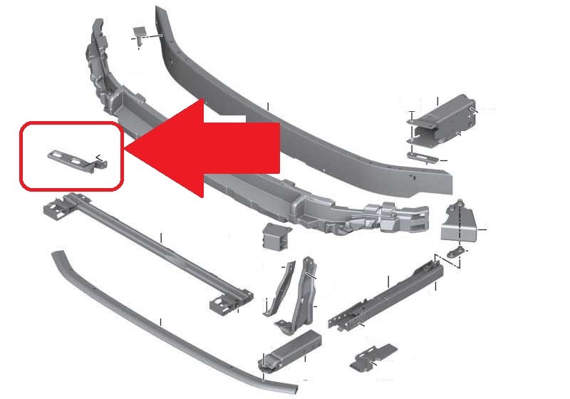 Mini/bmw Washer Fluid Reservoir Mount Bracket 51647318491 for sale ...