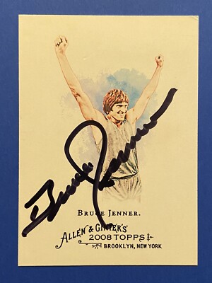 BRUCE JENNER Hand Signed 2008 Topps Allen & Ginter #208 Autograph Auto ...