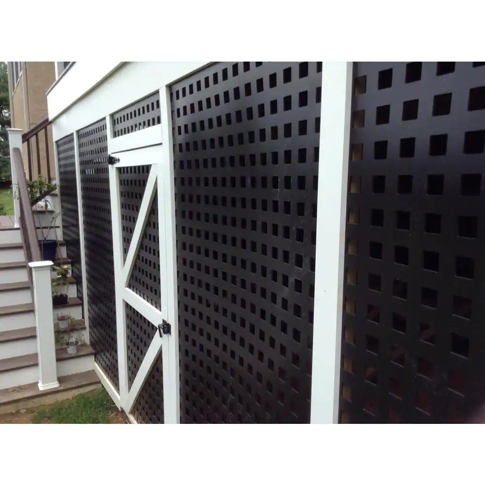 Black Vinyl Lattice Panels VINYL LATTICE — MID HUDSON FENCE CO.