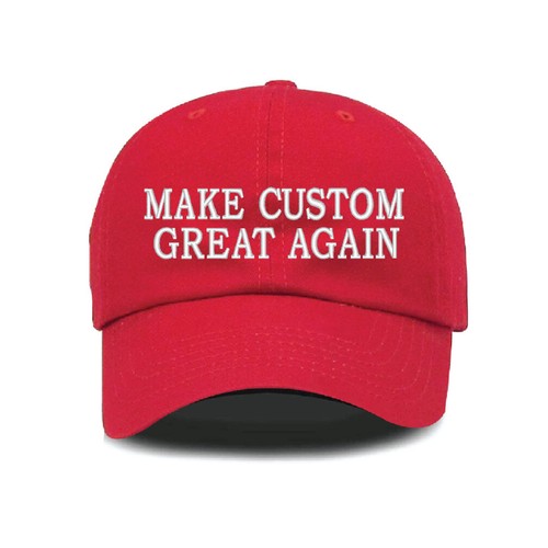 Custom Embroidered Make Custom Great Again MAGA Baseball Dad Hat | eBay