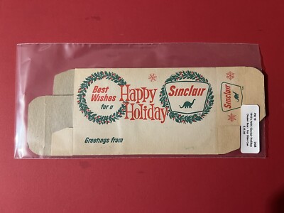 1950's NOS OILER GIFT BOX READS: BEST WISHES FOR A HAPPLY HOLIDAY SINCLAIR | eBay