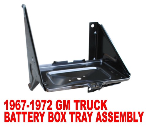 1967-1972 Chevy GMC C10 Truck no A/C NEW Black Battery Box Chevrolet 68 ...