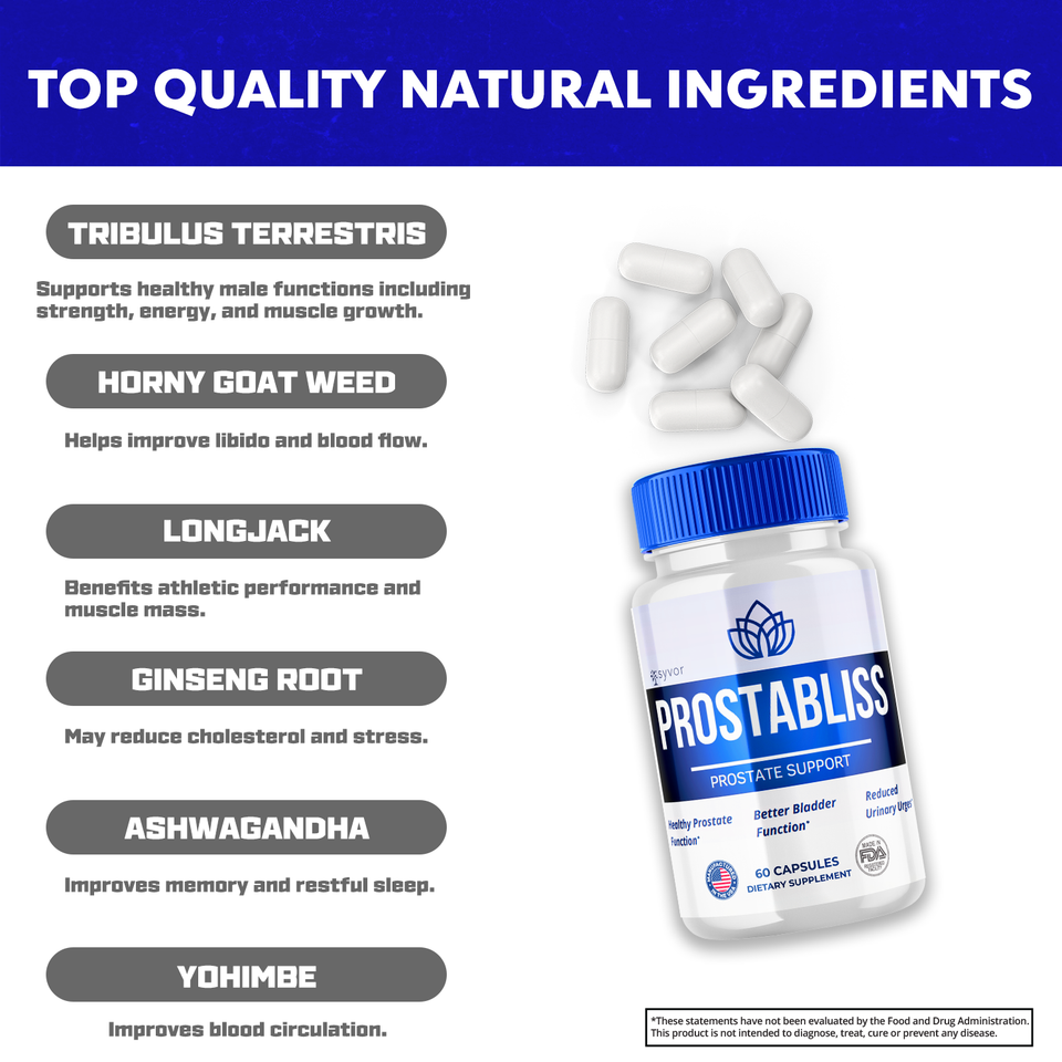 Prostabliss Advanced Prostate Support Max Strength Bladder Supplement ...