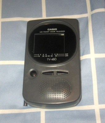 Rare Vintage CASIO LCD POCKET COLOR TELEVISION TV-480B Complete Tested ...
