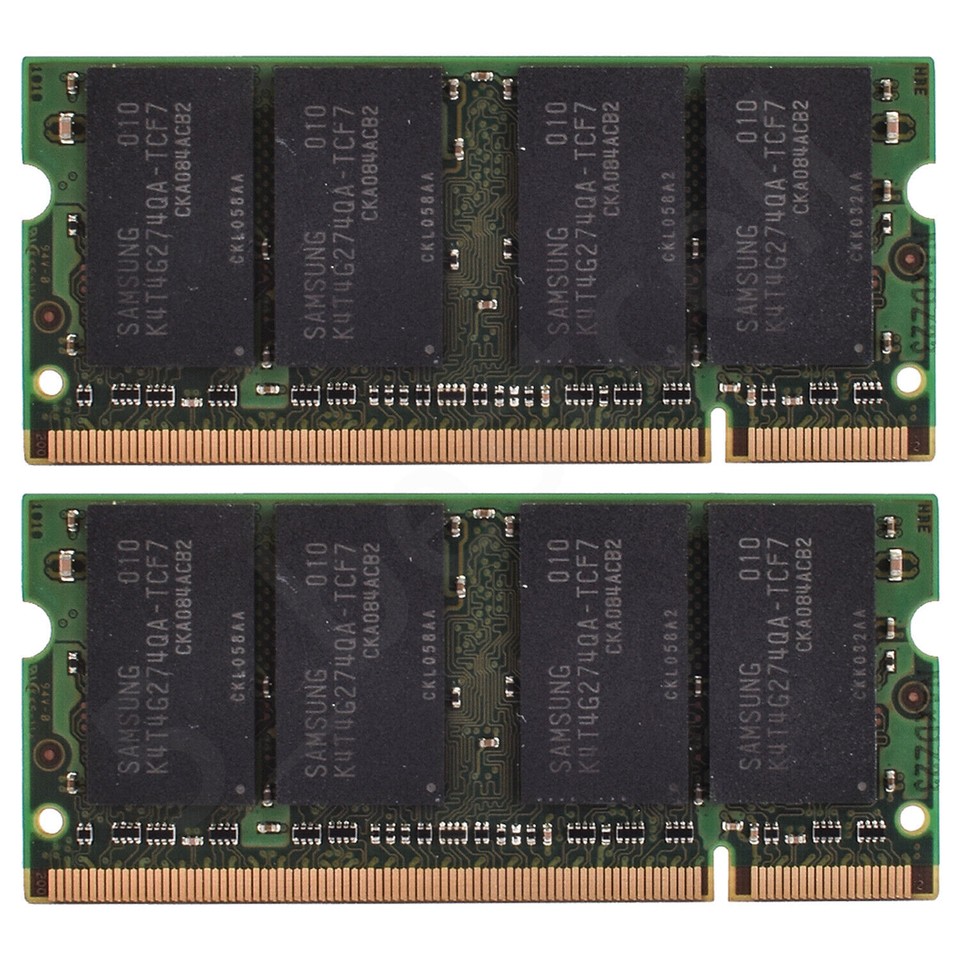 Samsung DDR2 8GB 2×4GB 4GB PC2-6400 800 MHz Laptop SO-DIMM Memory RAM ...