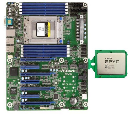 AMD EPYC 7302p + Asrock EPYCD8 ATX SERVER Mainboard 32 threads 16 CORES | eBay