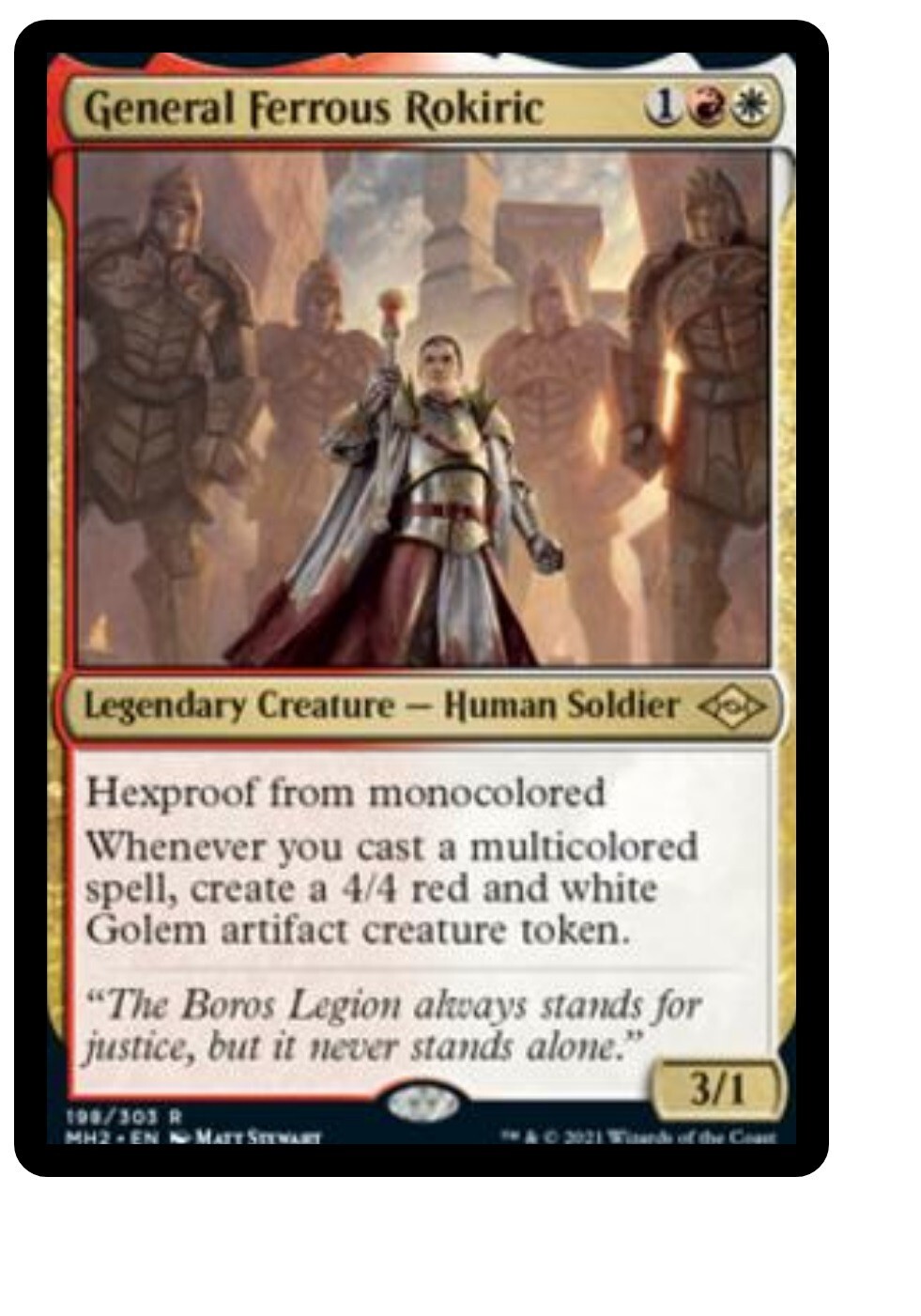 General Ferrous Rokiric + 10 Random Rares MTG Magic the Gathering Gift ...