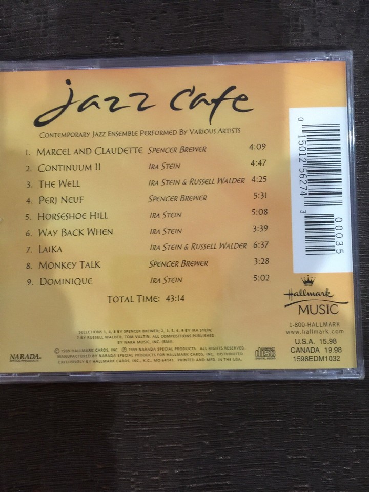 Various Artists : Jazz Cafe (Hallmark Music) CD BRAND NEW******STILL ...