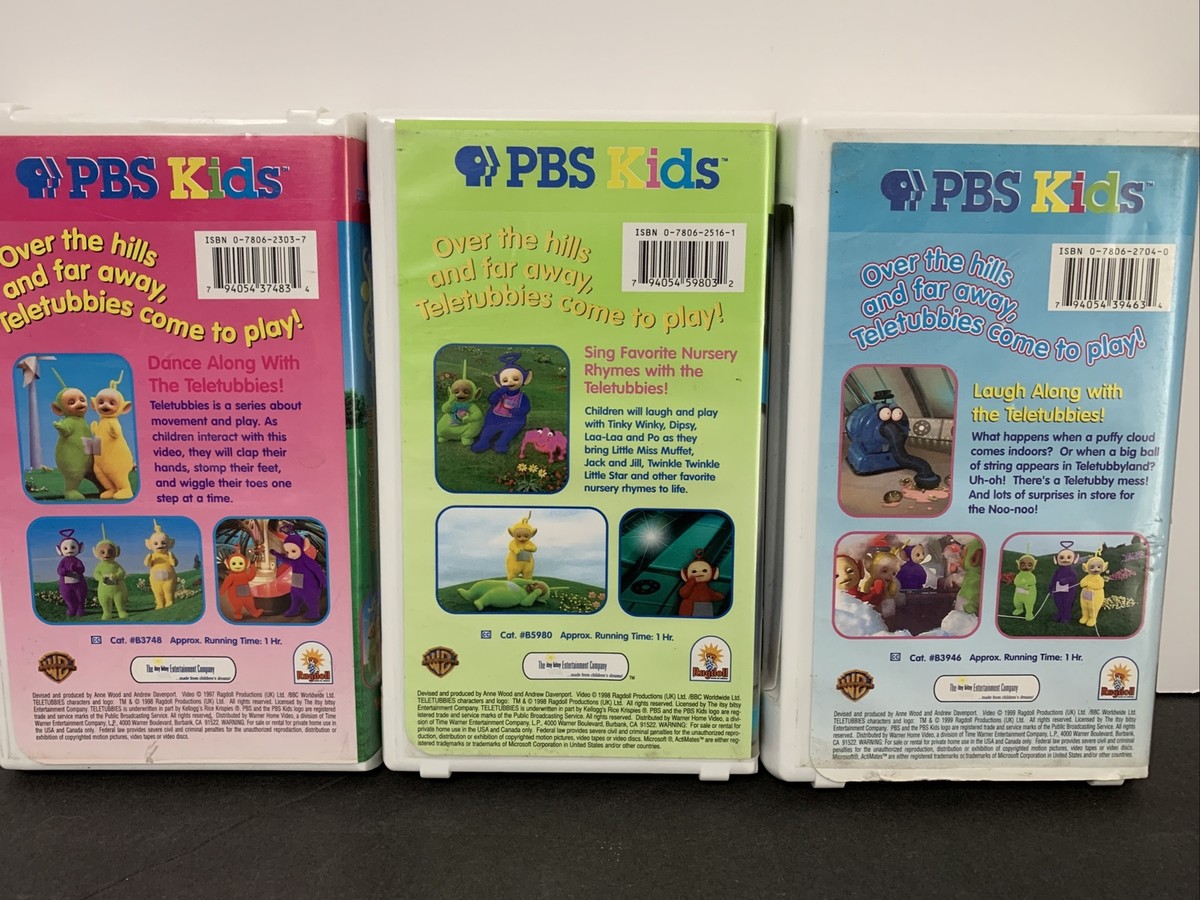 Teletubbies Pbs Kids Vhs Lot Of 3 Volumes 123 Ebay