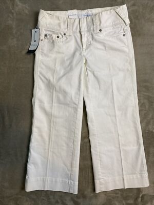 Women’s Calvin Klein Choice White Wide Leg Cropped Jeans Size 26 ...
