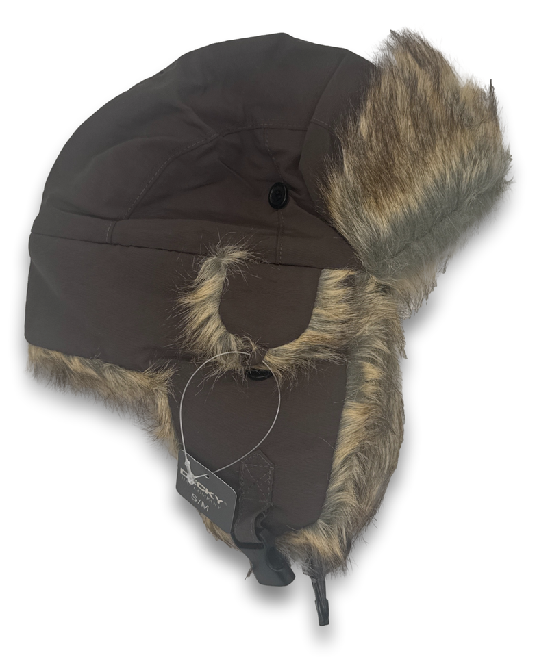 Lumberjack Aviator Soft Faux Fur Ear Flap Hat Winter Ski Trooper ...