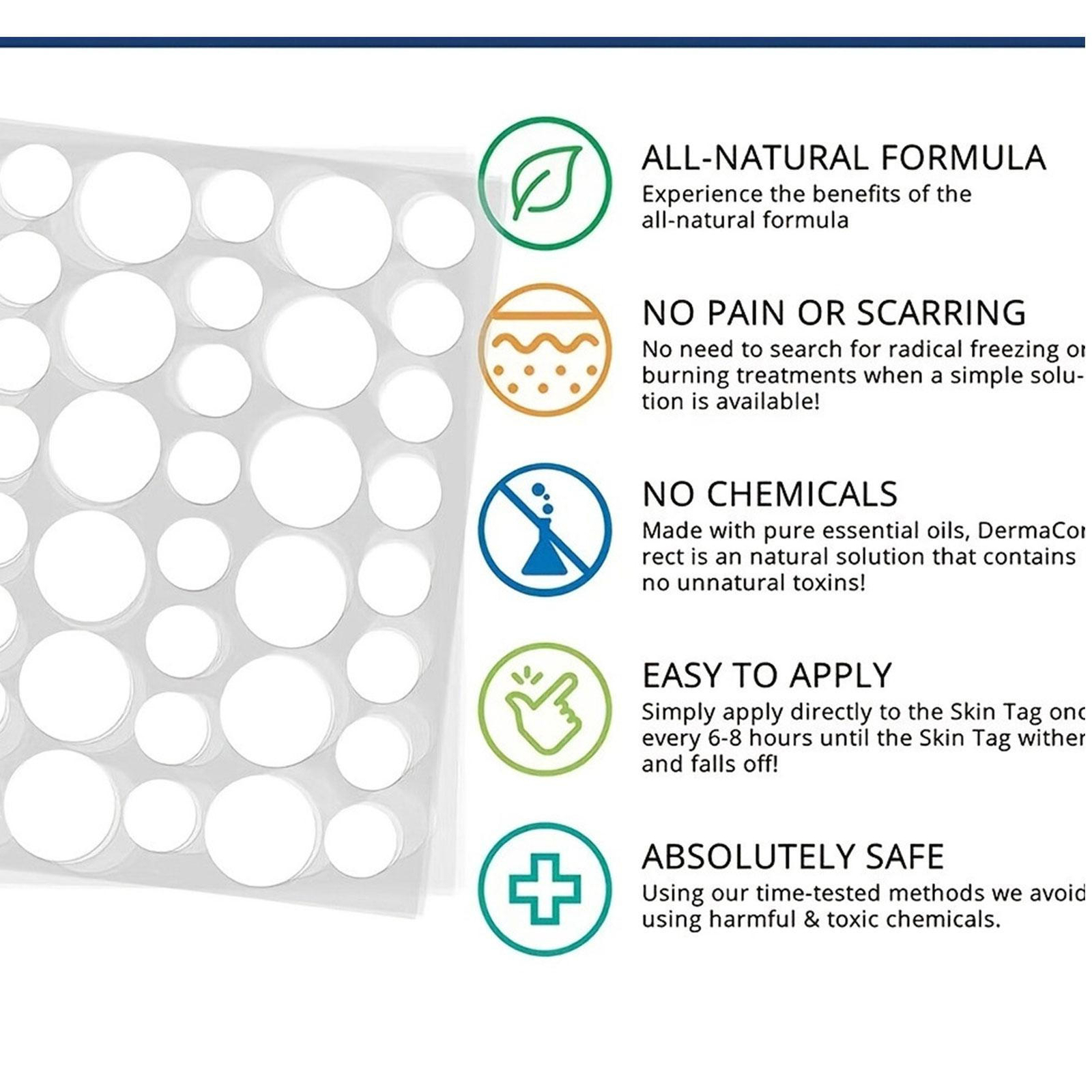 144pcs Skin Tag Remover Patches Quick Effective Mole Wart Removal Pad ...