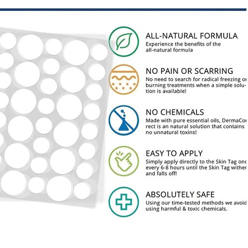 144pcs Skin Tag Remover Patches Quick Effective Mole Wart Removal Pad ...