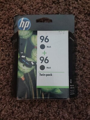 2 Pack HP Genuine 96 Black Ink Cartridges C9348FN OEM Sealed | eBay