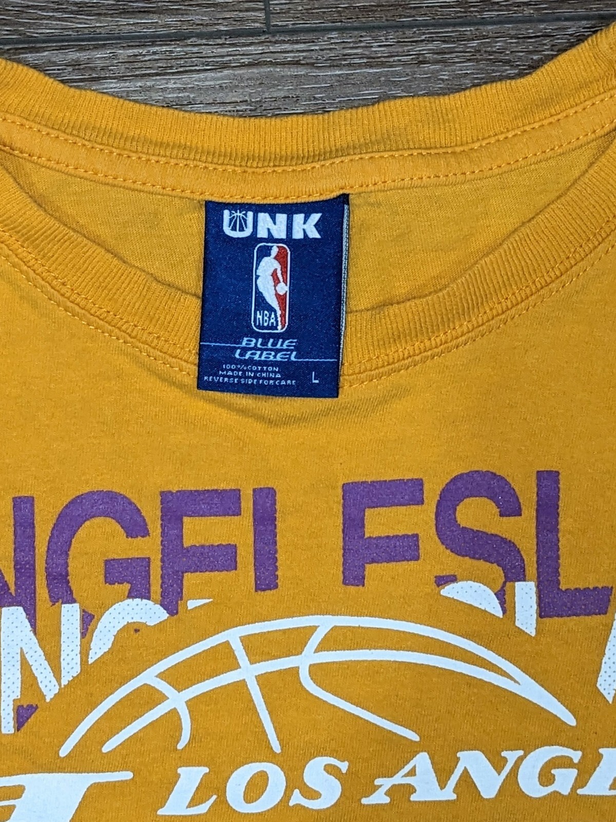 UNK NBA Los Angeles Lakers basketball t-shirt - SIZE L | eBay