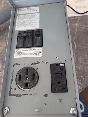 GE RV Panel with 50 Amp RV Receptacle and 20 Amp GFCI Receptacle | eBay