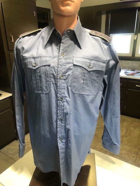 German WW2 Luftwaffe Blue EM Shirt (Reproduction) | eBay