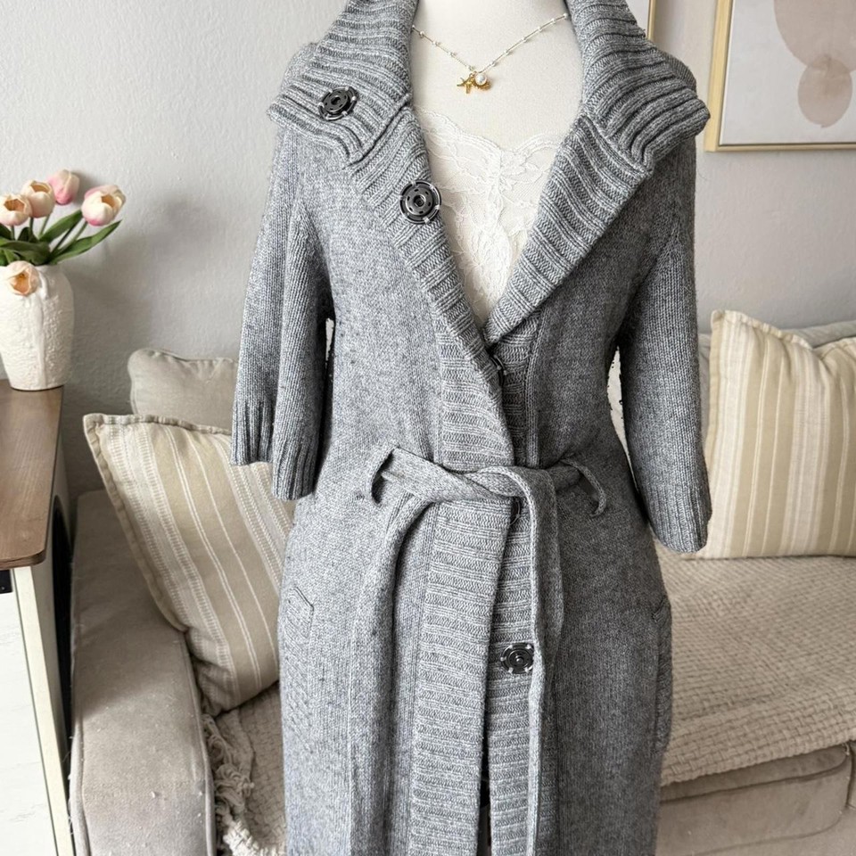 Vintage Banana Republic Grey Wrap Cardigan | eBay