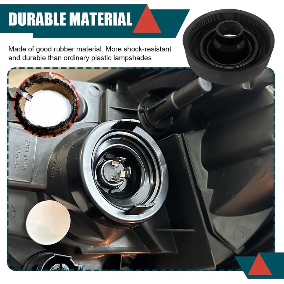 2PCS Car Headlight Dust Caps, Headlight Dust Cover, Car H4 LED Light ...