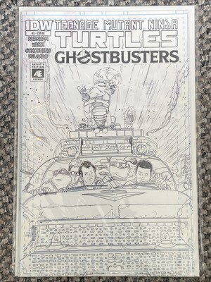 Teenage Mutant Ninja Turtles #2 IDW Comics TMNT Ghostbusters Rare Cover ...