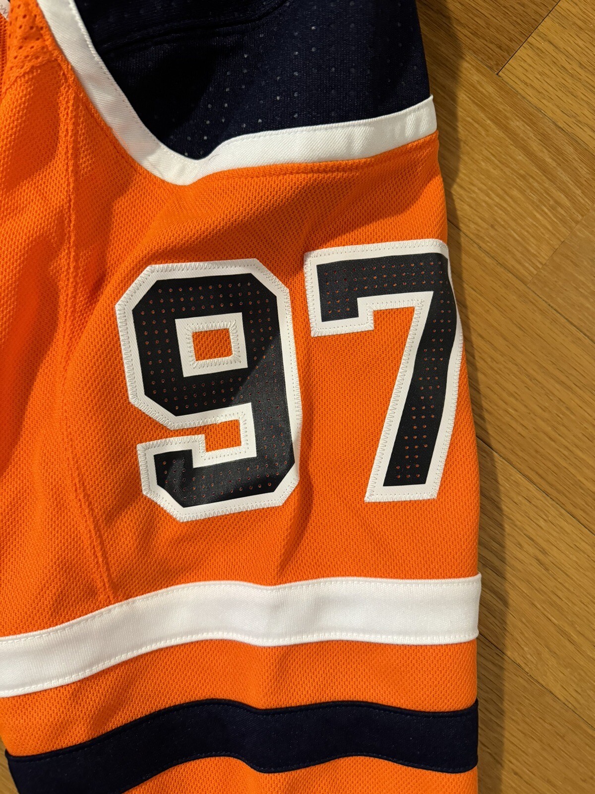 New 50 Adidas Connor McDavid Edmonton Oilers Authentic Home Orange ...