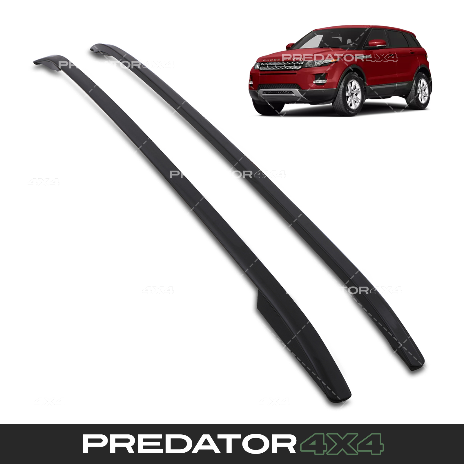 EXTENDED ALUMINIUM ROOF RAILS BARS FOR RANGE ROVER EVOQUE L538 2013 ...