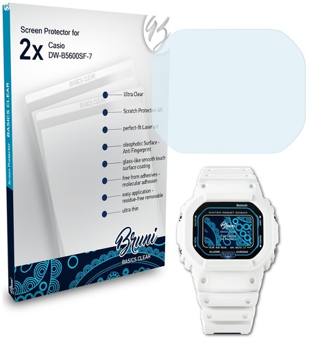 Bruni 2x Protective Film for Casio DW-B5600SF-7 Screen Protector | eBay