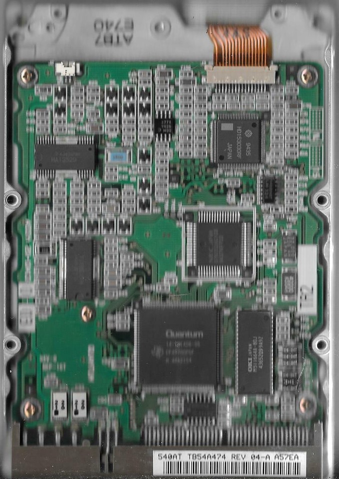 Quantum Pro Drive LPS 540AT 540MB IDE Hard Drive P/N: TB54A474 Rev 04-A ...