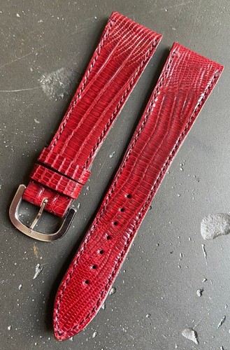 Longines strap, brown red, lizard 21 mm, nos, Longines buckle | eBay