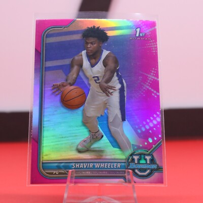 2021-22 Topps Bowman U Basketball Pink Shavir Wheeler 1st Bowman | eBay
