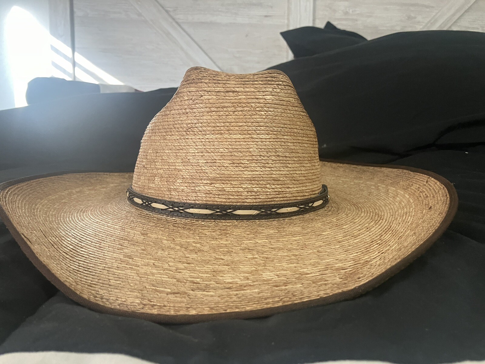 palm leaf cowboy hat Amarillo Sky Resistol Jason Alde… - Gem