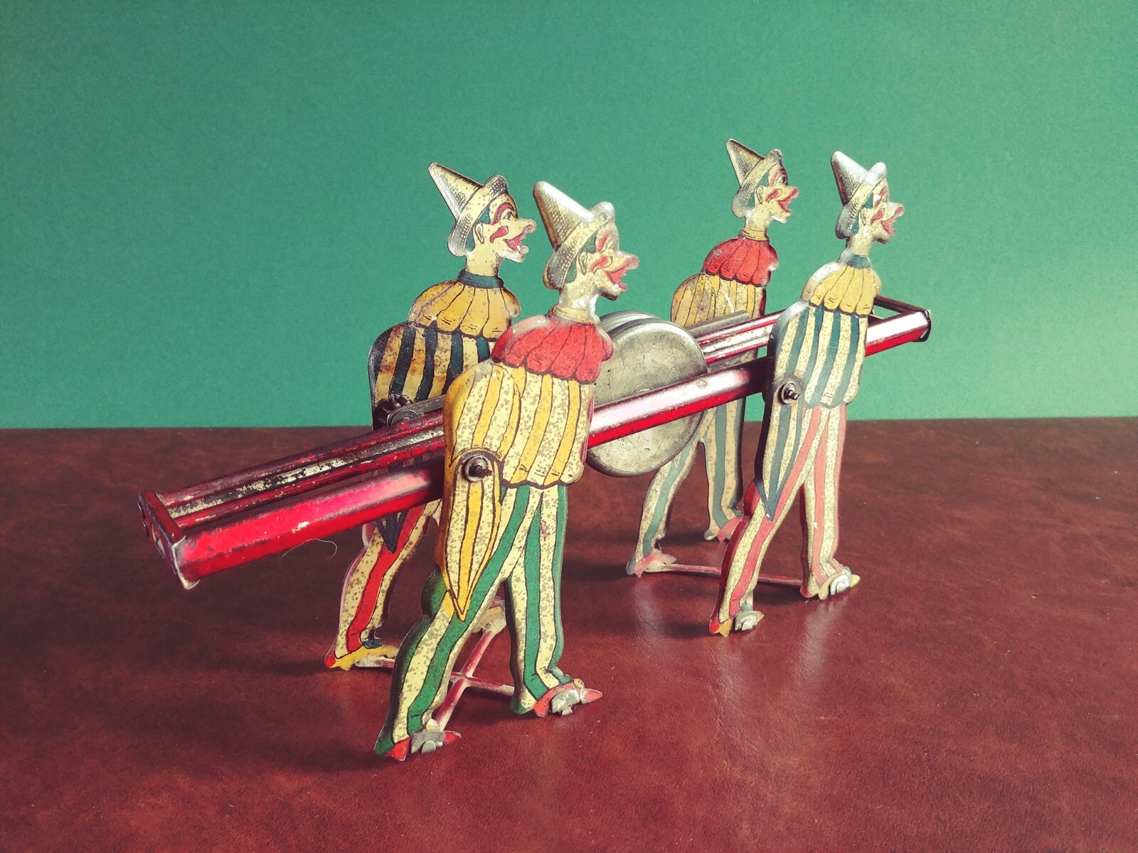 Rare 1910's France Tin Gyroscope Acrobat Circus Clowns Tinplate Marklin ...