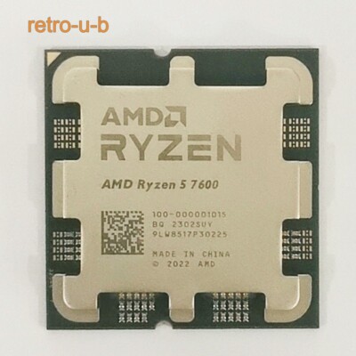 AMD Ryzen 5 7600 R5 7600 AM5 CPU Processor 6-Core 12T 3.8 GHz 65W 32MB ...